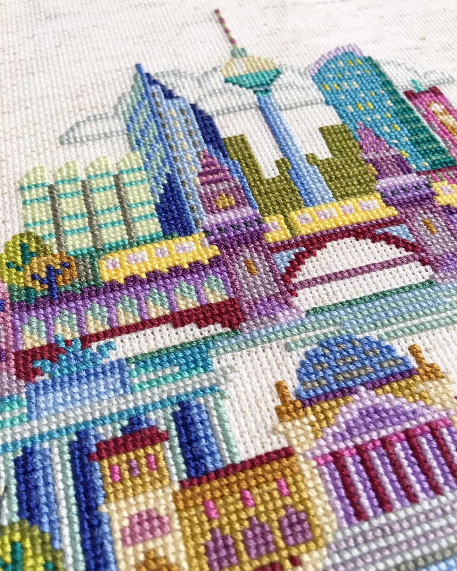 Pretty Little Greece - Satsuma Street modern city cross stitch pattern ...