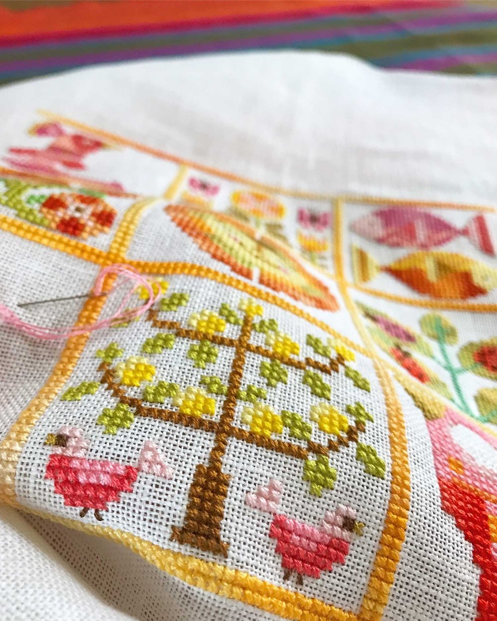 The Four Elements - Satsuma Street cross stitch pattern — Satsuma Street