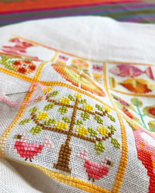 The Four Elements - Satsuma Street cross stitch pattern — Satsuma Street
