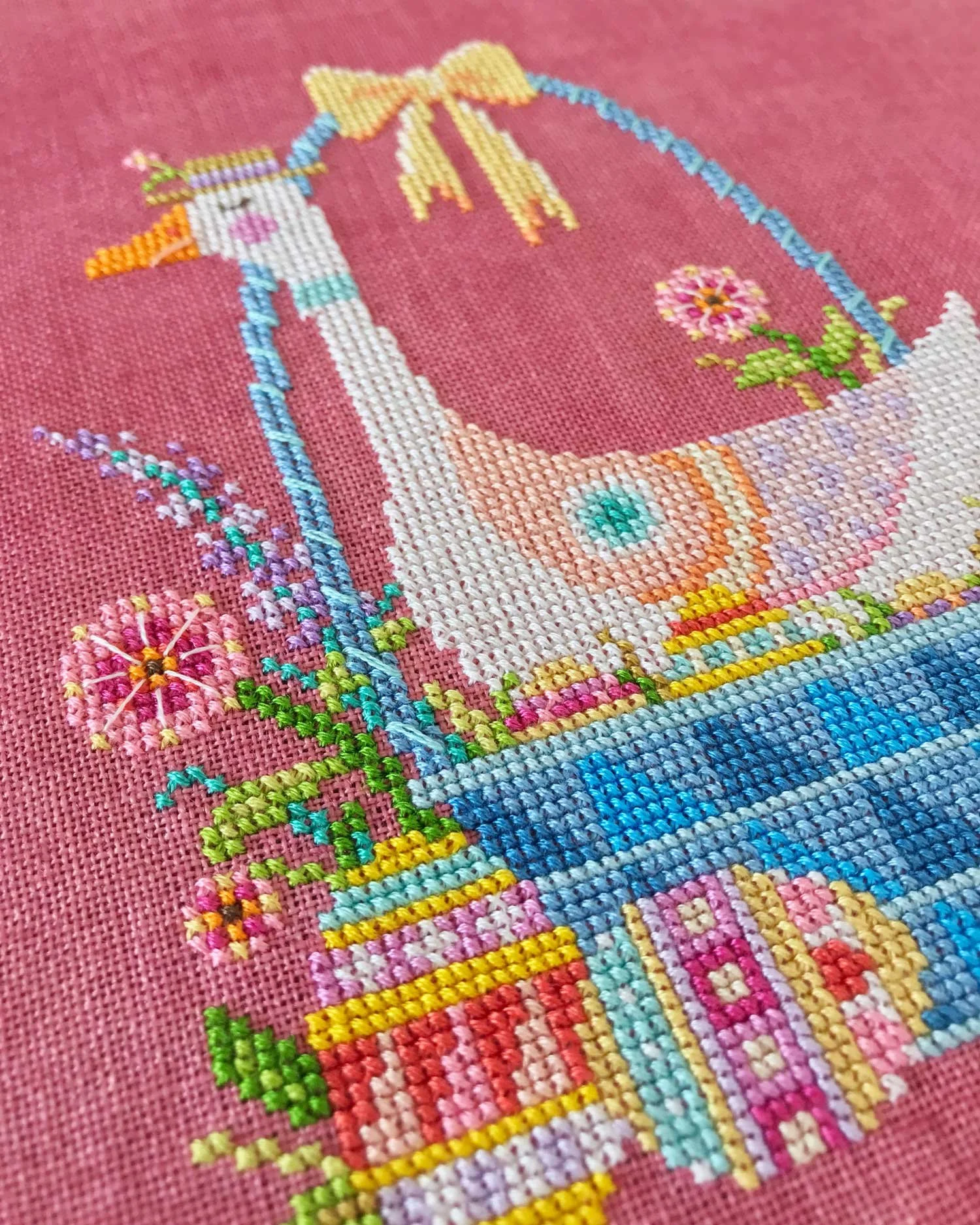 Nest Egg Printed Cross Stitch Embroidery Chart Satsuma Street Nest Egg Printed Cross Stitch Embroidery Chart Satsuma Street