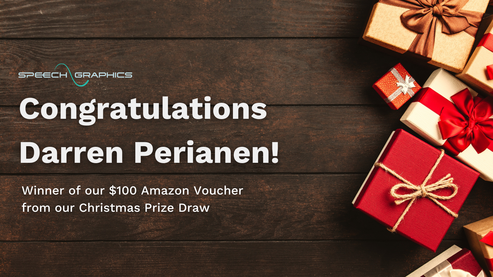 Christmas Prize Draw 2022 Winner!
