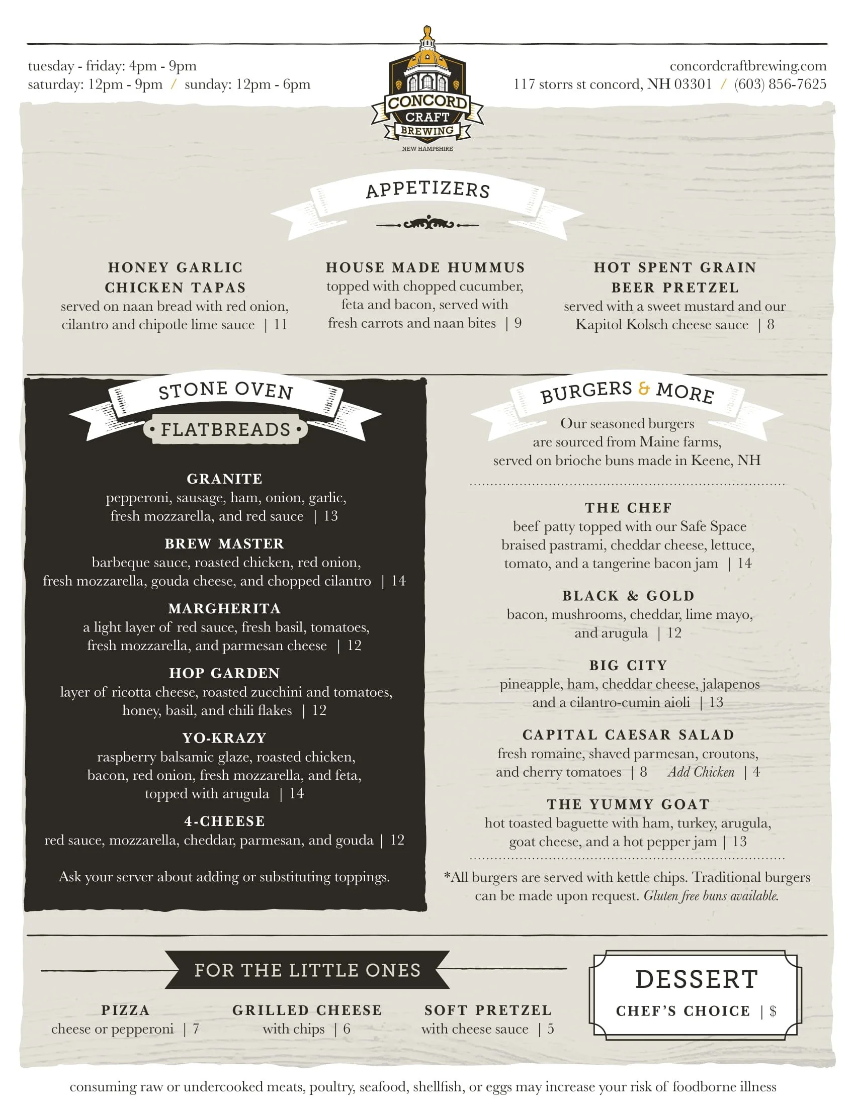 Kitchen — Concord Craft Brewing Co.