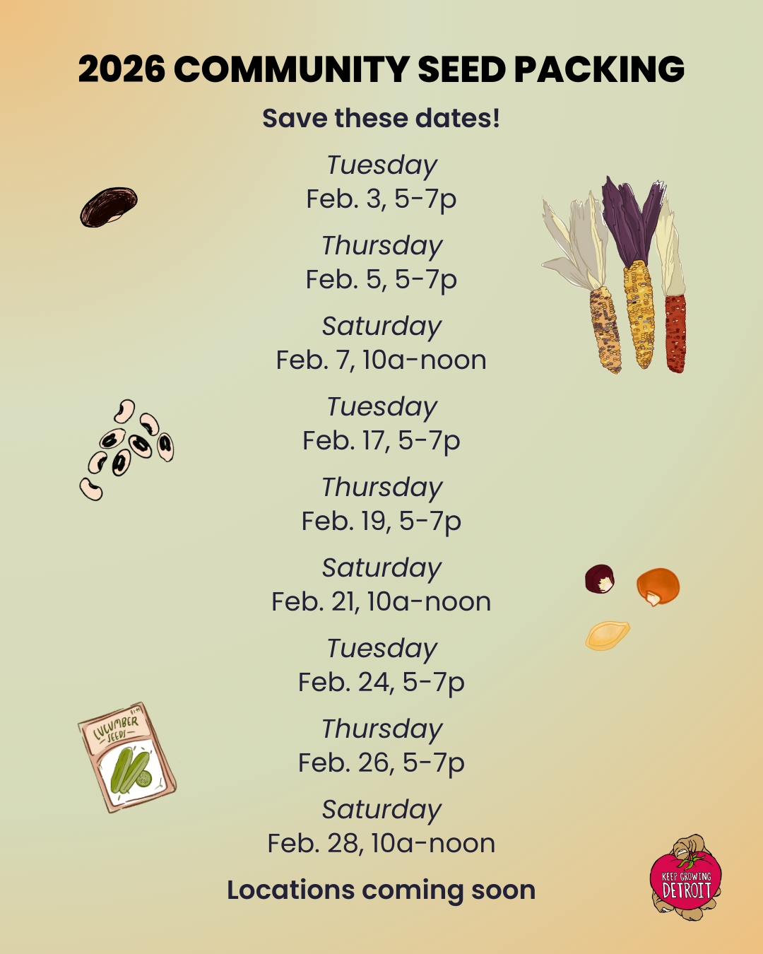 2026 Community Seed Packing - 2/26 — Keep Growing Detroit