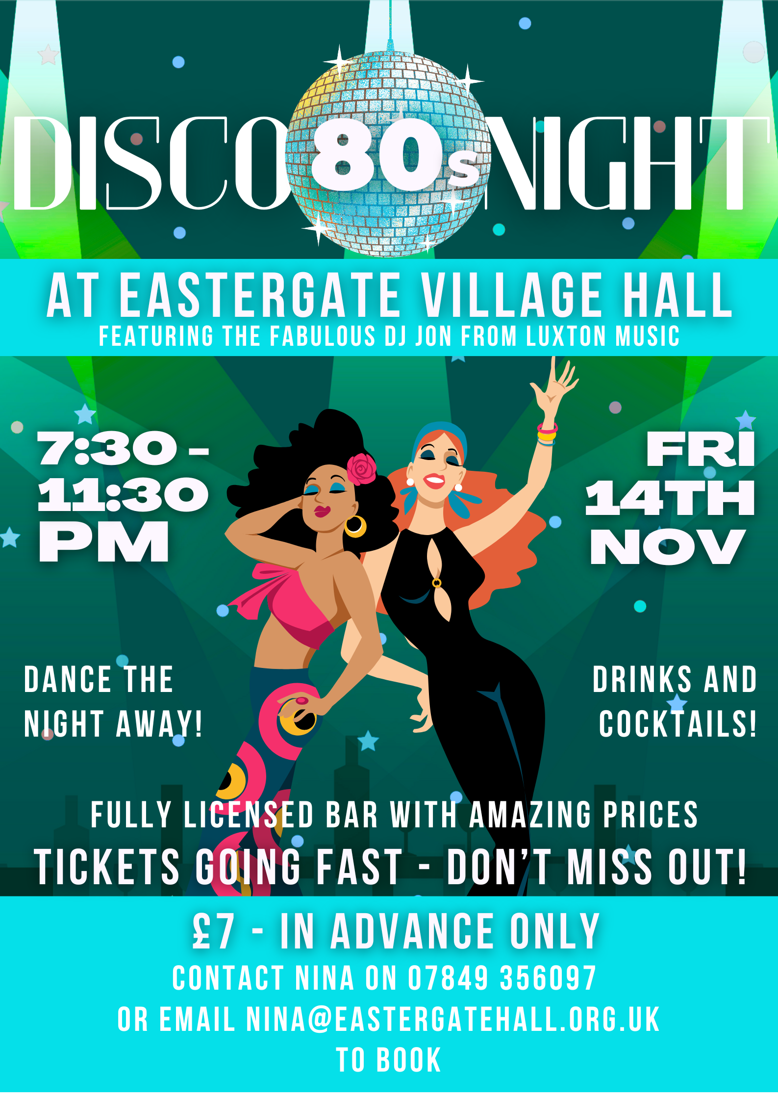 80's Disco at Eastergate Village Hall — Barnham and Eastergate ...