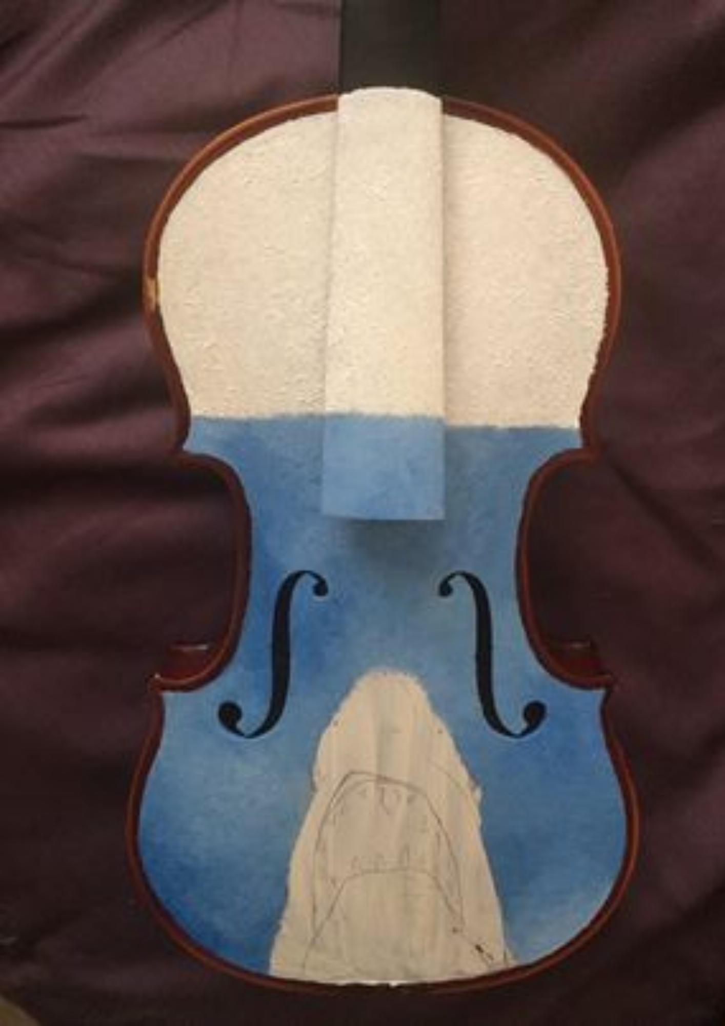 JAWS fan recreates iconic poster on violin as gift for fiancé — The ...