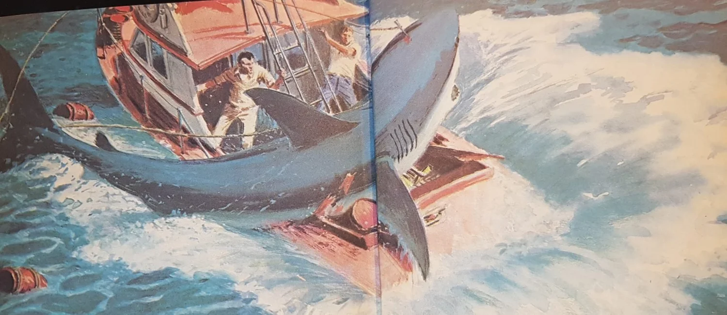 Illustrations from the Reader’s Digest version of “JAWS” — The Daily Jaws