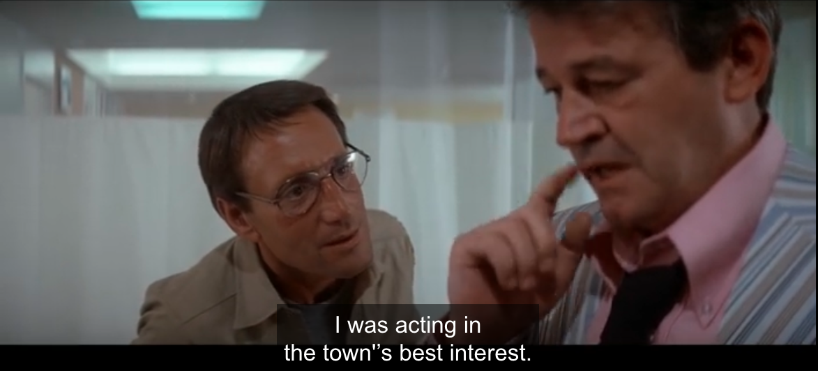 How the events of JAWS helped Larry Vaughn remain mayor in JAWS 2 — The ...