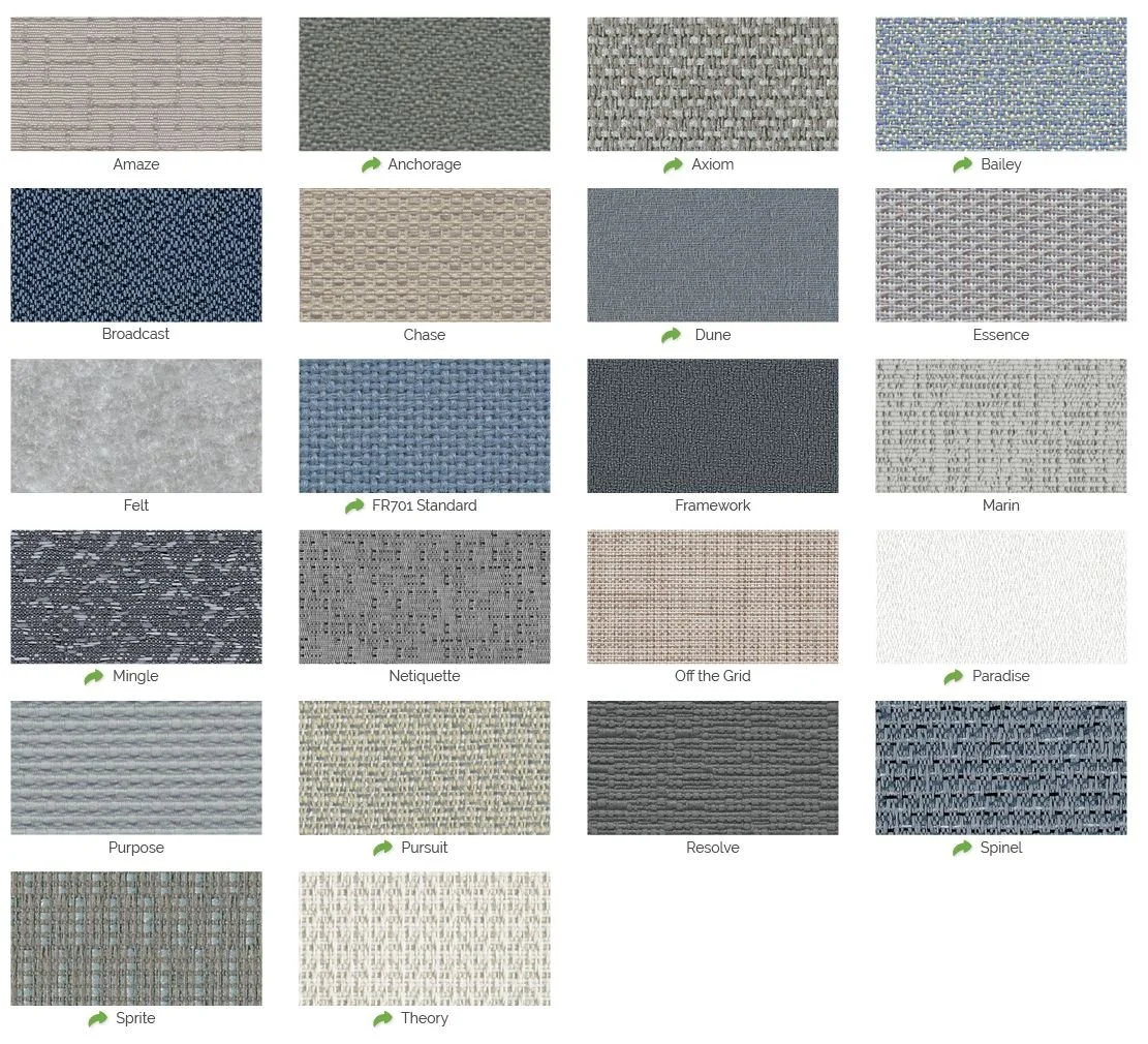 Standard Fabrics, Finishes & Specs — NW Refinishing