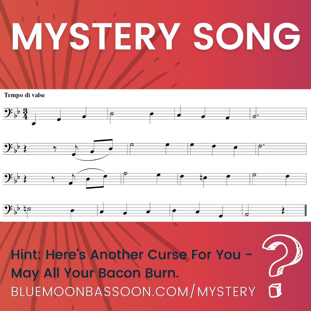 Free Bassoon Sheet Music | Mystery Songs — Blue Moon Bassoon