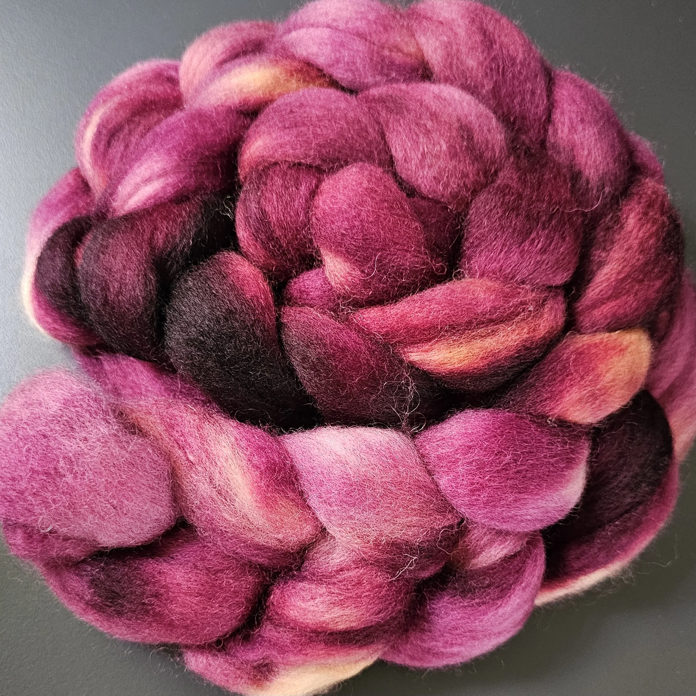 Hand Dyed Braid of Fibre — Handmaiden