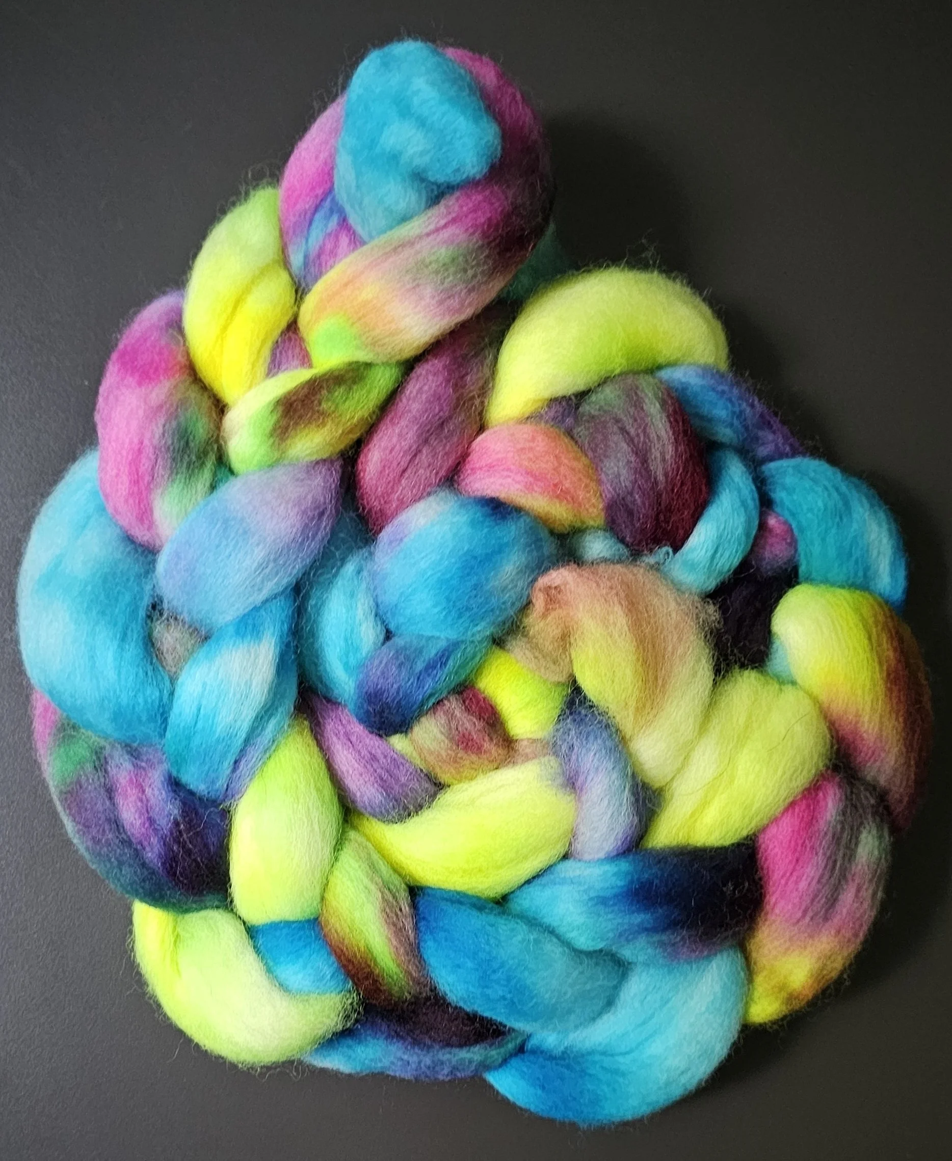 Hand Dyed Braid of Fibre — Handmaiden