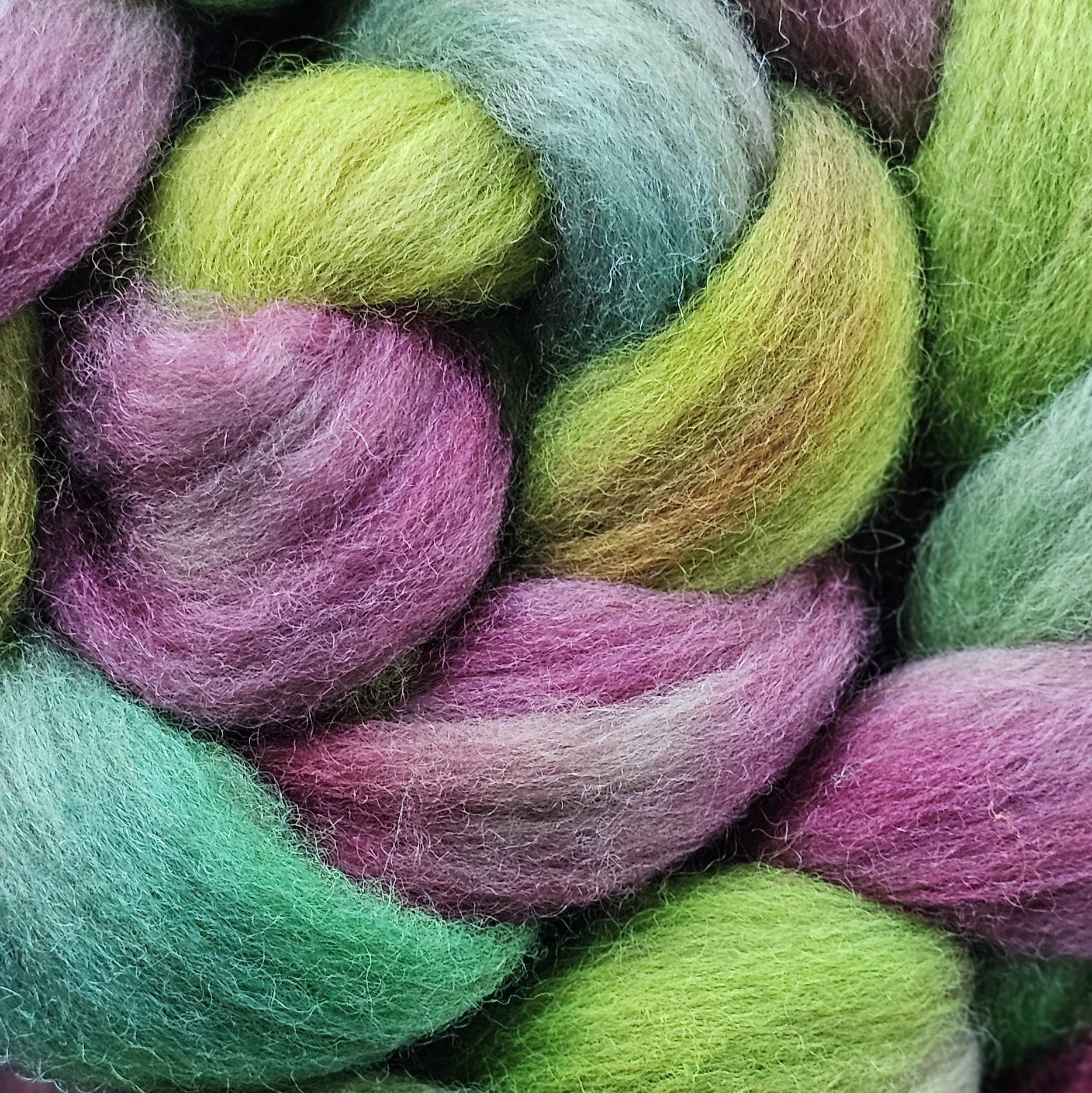 Hand Dyed Braid of Fibre — Handmaiden