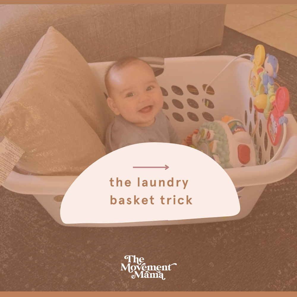 How To Help Your Baby Practice Sitting In A Laundry Basket — The ...