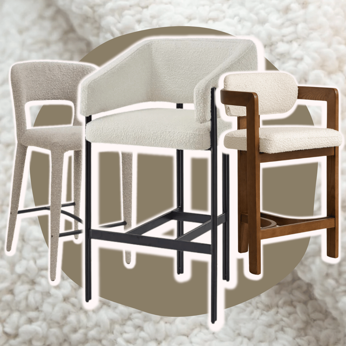 6 Best Bouclé Bar Stools 2024 – The Style Diary