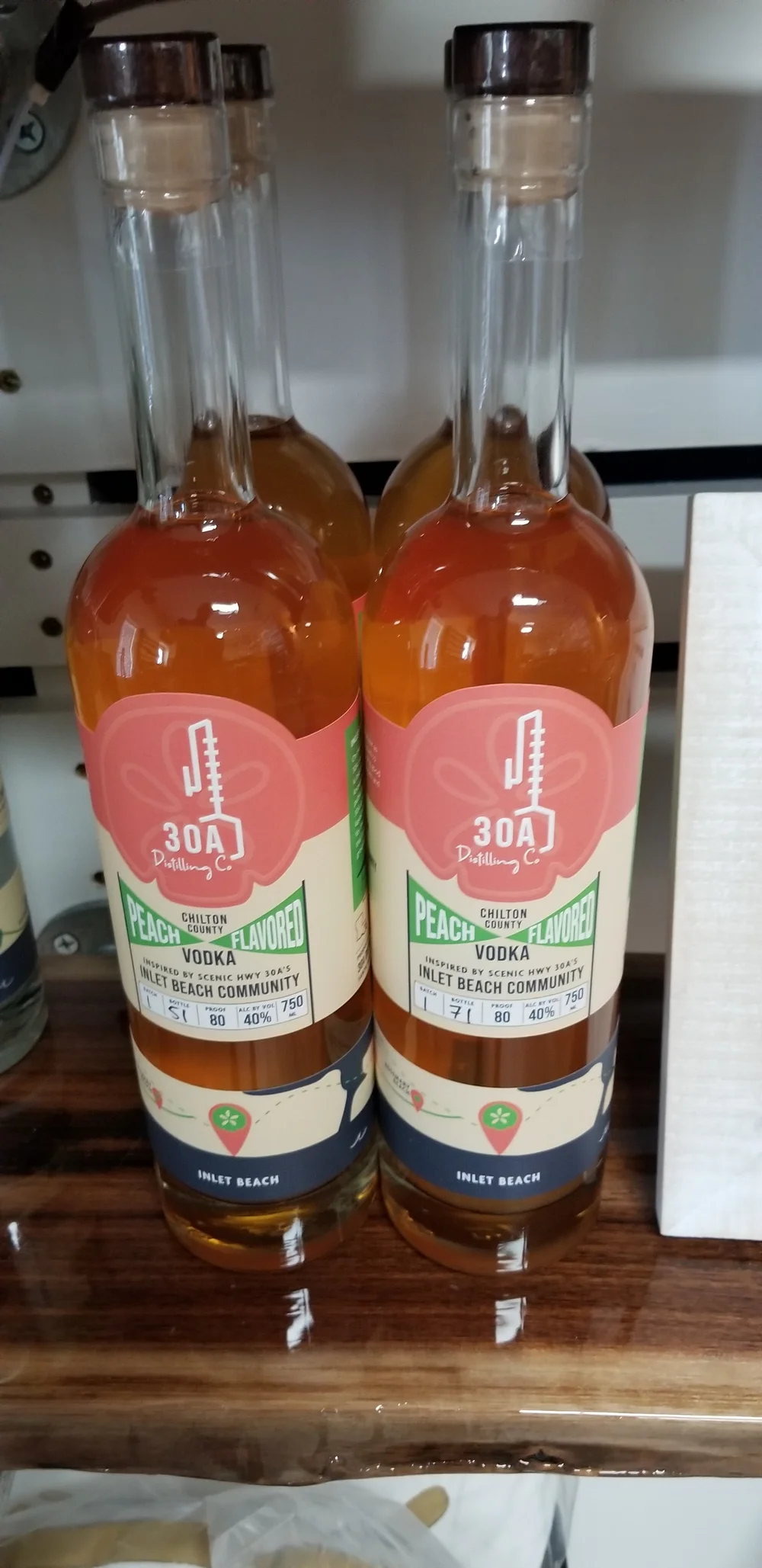 Inlet Beach Peach Vodka - LIMITED SEASONAL RELEASE — 30A Distilling Co