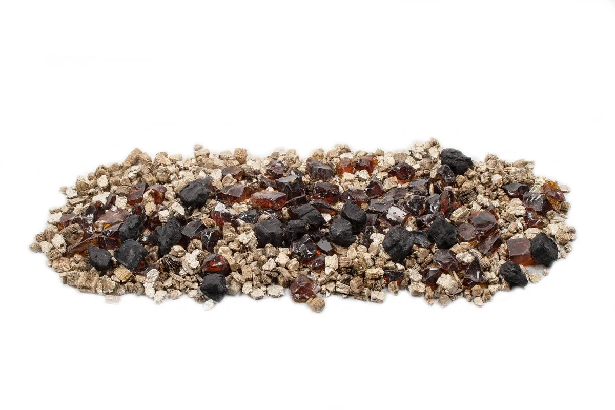 Luxury Mixed Media Ember Bed Kit for Vented Gas Fireplaces & Vented Gas ...