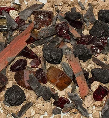 Luxury Mixed Media Ember Bed Kit for Vented Gas Fireplaces & Vented Gas ...