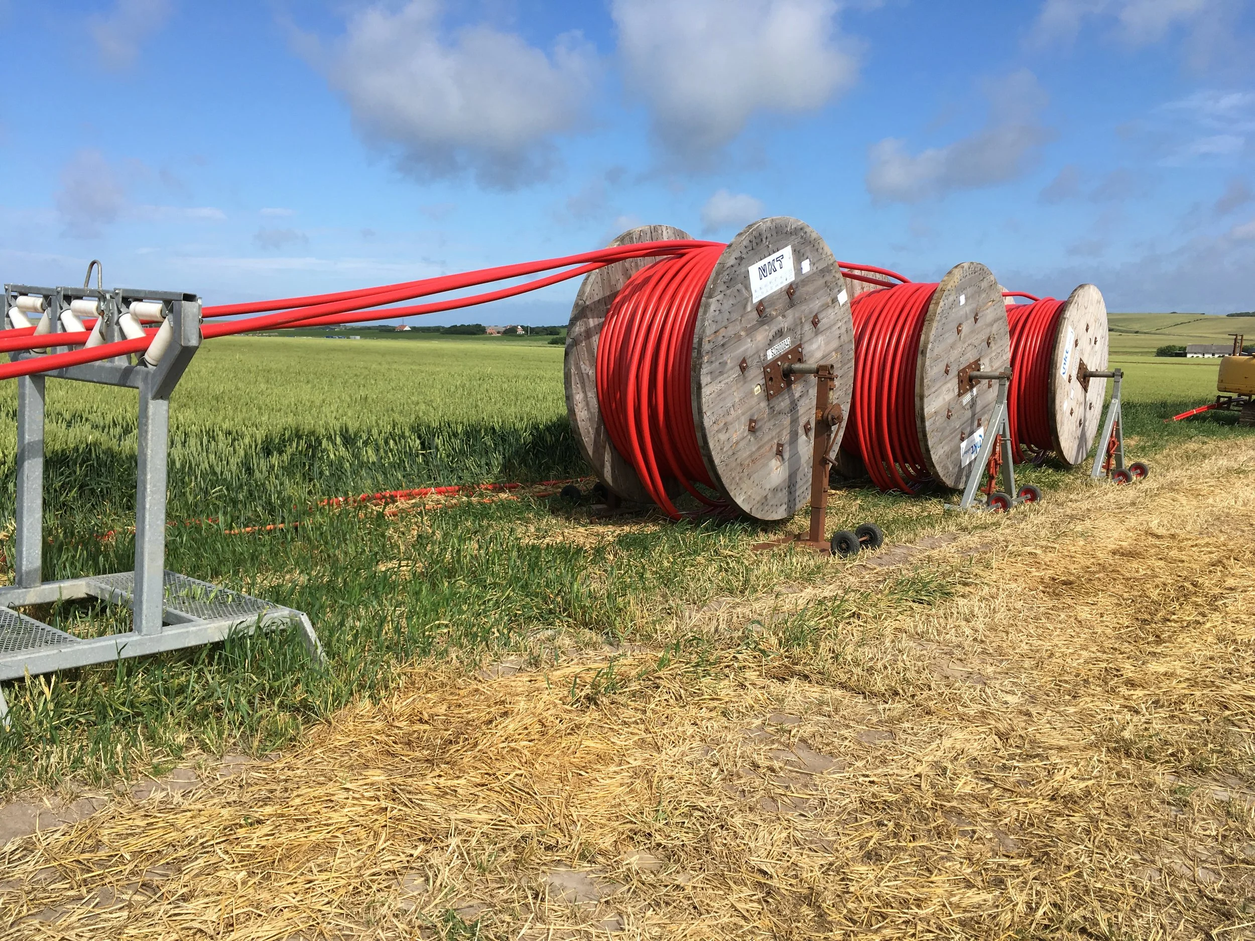 Kabellægning — Vestjyske Net Service og 60 kV