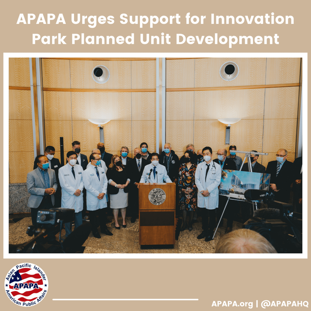 APAPA Urges Support for Innovation Park Planned Unit Development — APAPA