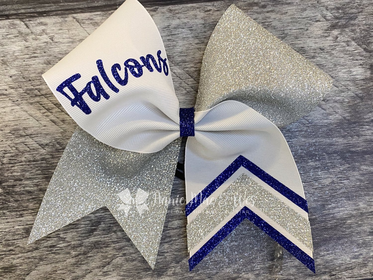 Silver Cheer Bow