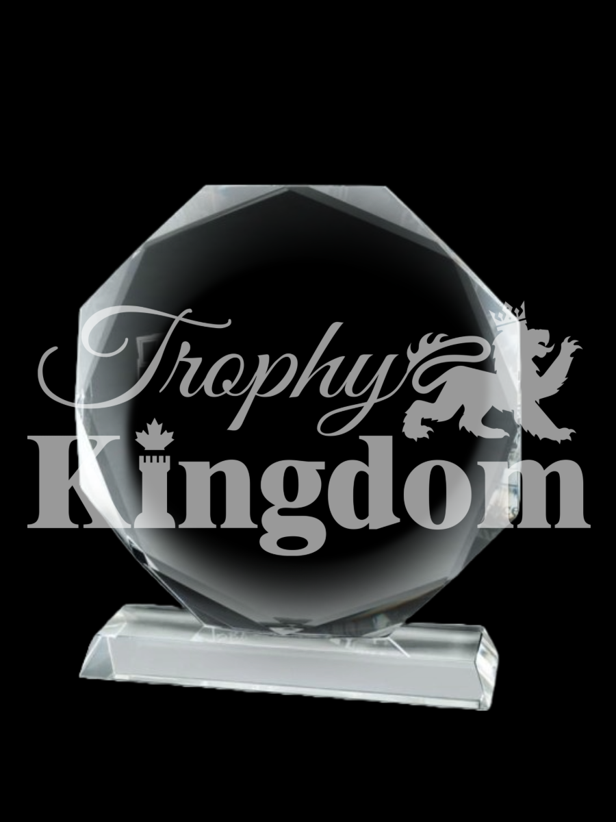 Crystal Octagon Trophy 2 Sizes — Trophy Kingdom - Most Trusted Trophy ...