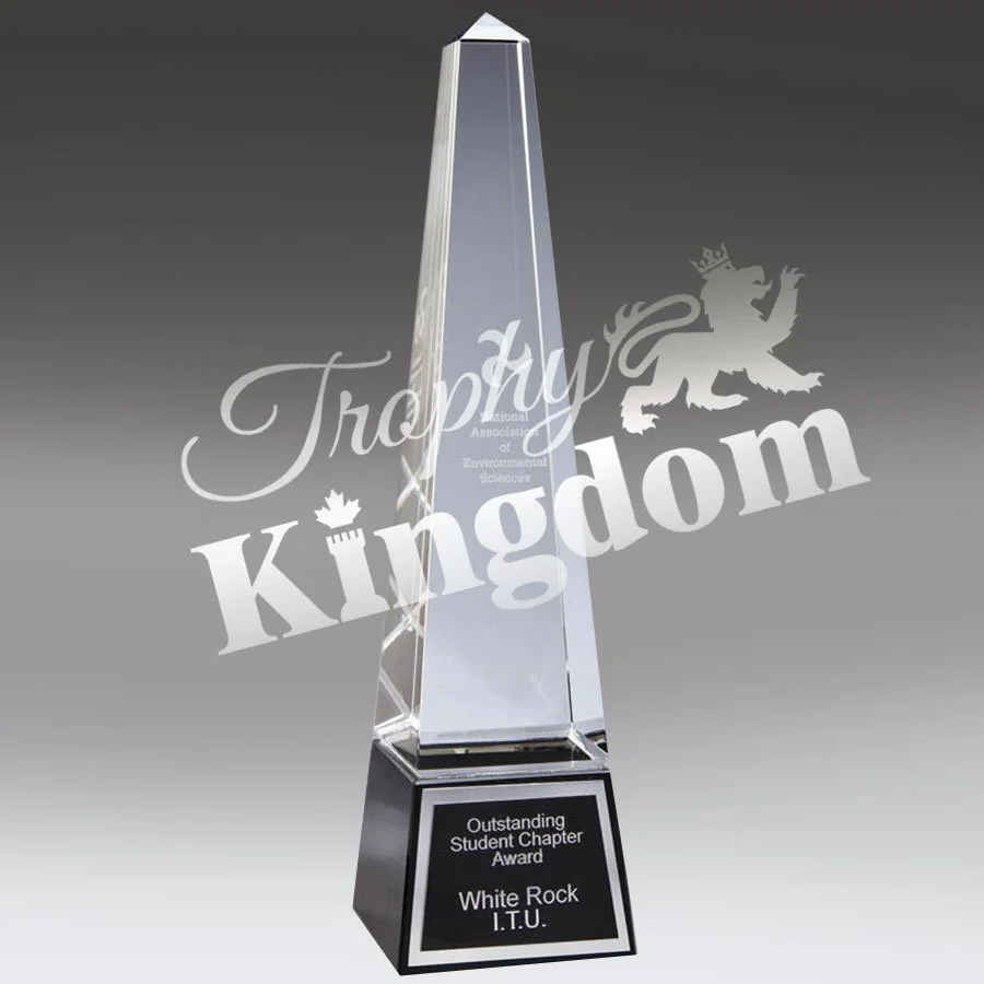 Crystal Obelisk Trophy — Trophy Kingdom - Most Trusted Trophy Store In ...