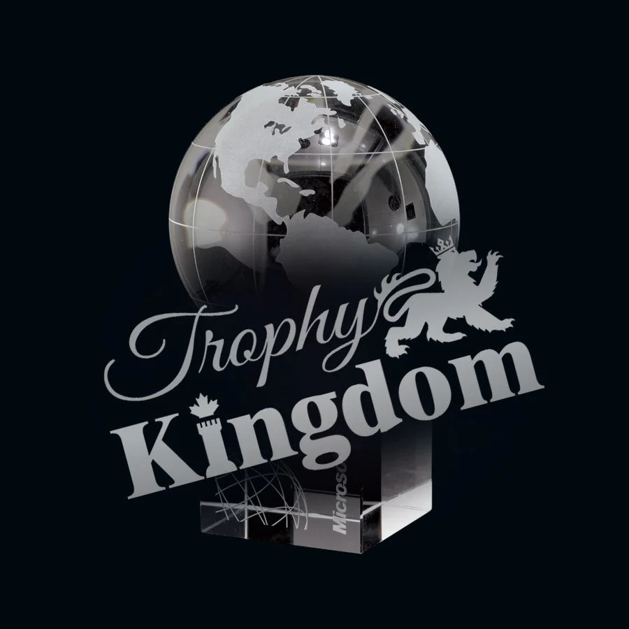 Unity Crystal Globe Trophy — Trophy Kingdom - Most Trusted Trophy Store ...