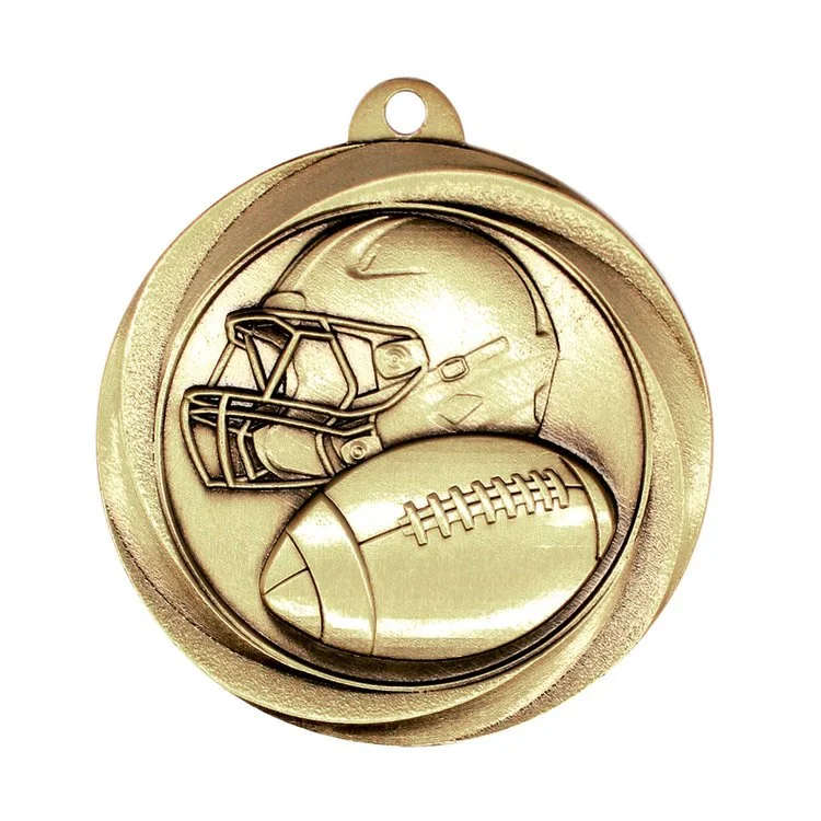 Vortex Football Medal — Trophy Kingdom - Most Trusted Trophy Store In ...