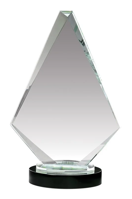 Jade Reflection Diamond Glass Trophy — Trophy Kingdom - Most Trusted ...