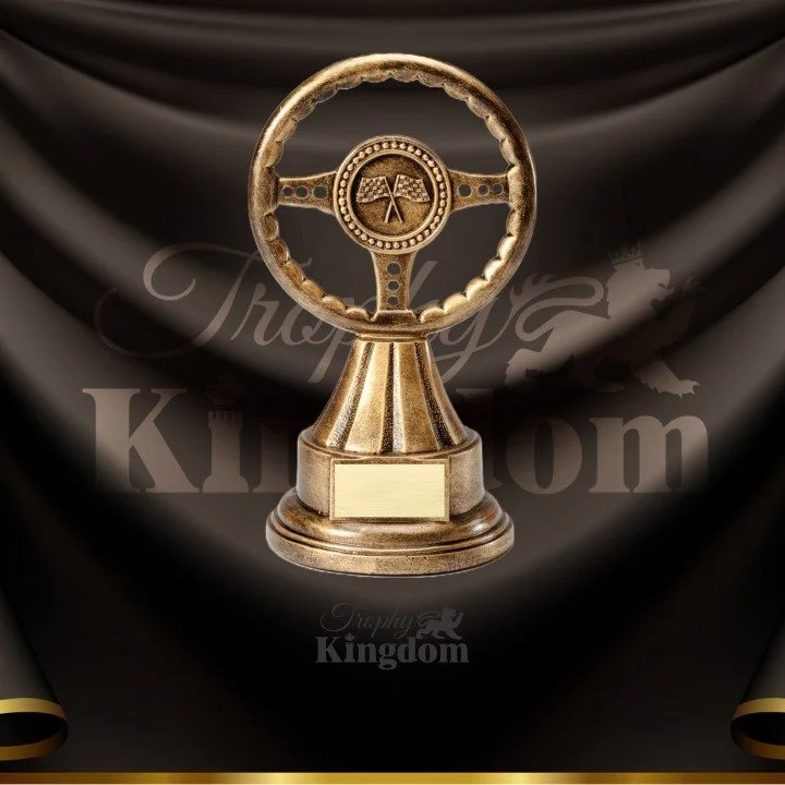 Magnificent Steering Wheel Resin Trophy — Trophy Kingdom - Most Trusted ...
