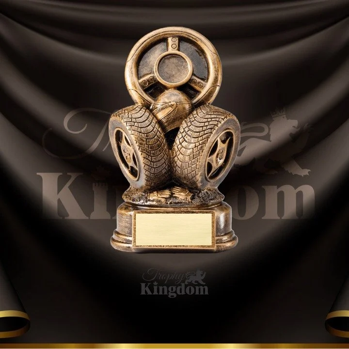 Steering Wheel & Tires Resin Trophy — Trophy Kingdom - Most Trusted ...