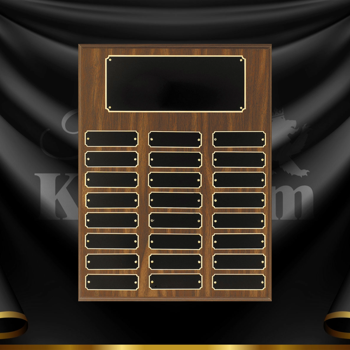 Barhill Walnut Finish Perpetual Plaque — Trophy Kingdom - Most Trusted ...