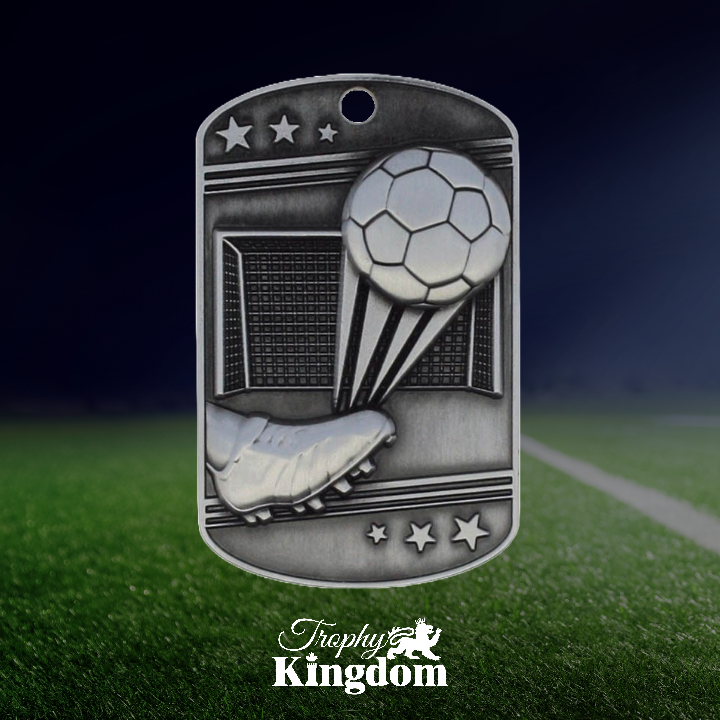 Soccer Dog Tag with ball chain — Trophy Kingdom - Most Trusted Trophy ...