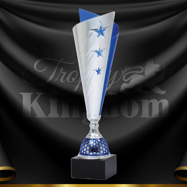 Metal Blue and Silver Shooting Star Cup — Trophy Kingdom - Most Trusted ...