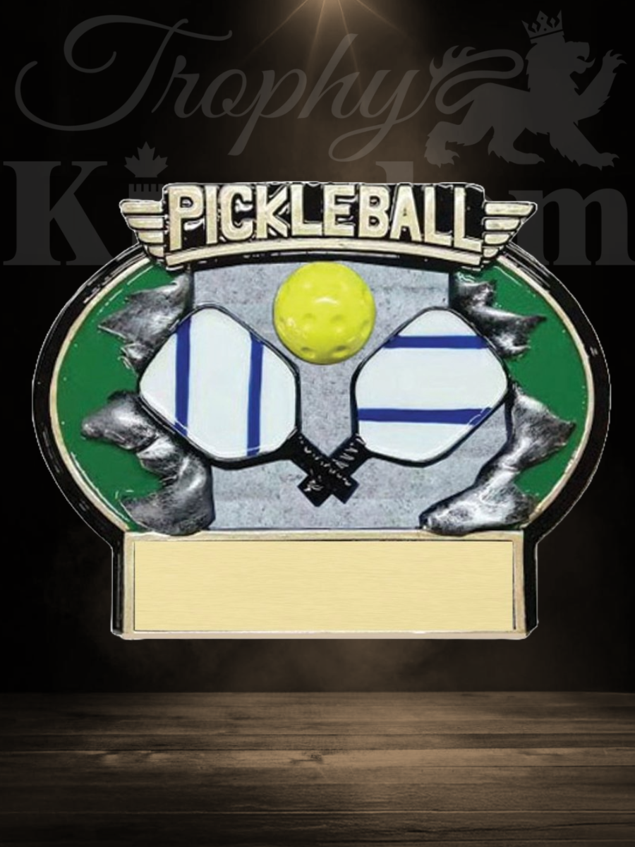 Pickle Ball Burst Through Trophy — Trophy Kingdom - Most Trusted Trophy ...