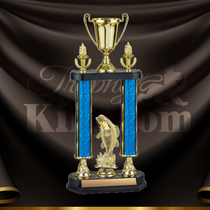 Aqua Fishing Two Post Trophy — Trophy Kingdom - Most Trusted Trophy ...