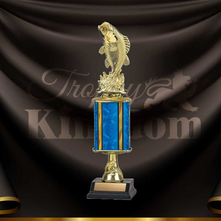 Rectangle Aqua Fishing Trophy — Trophy Kingdom - Most Trusted Trophy ...