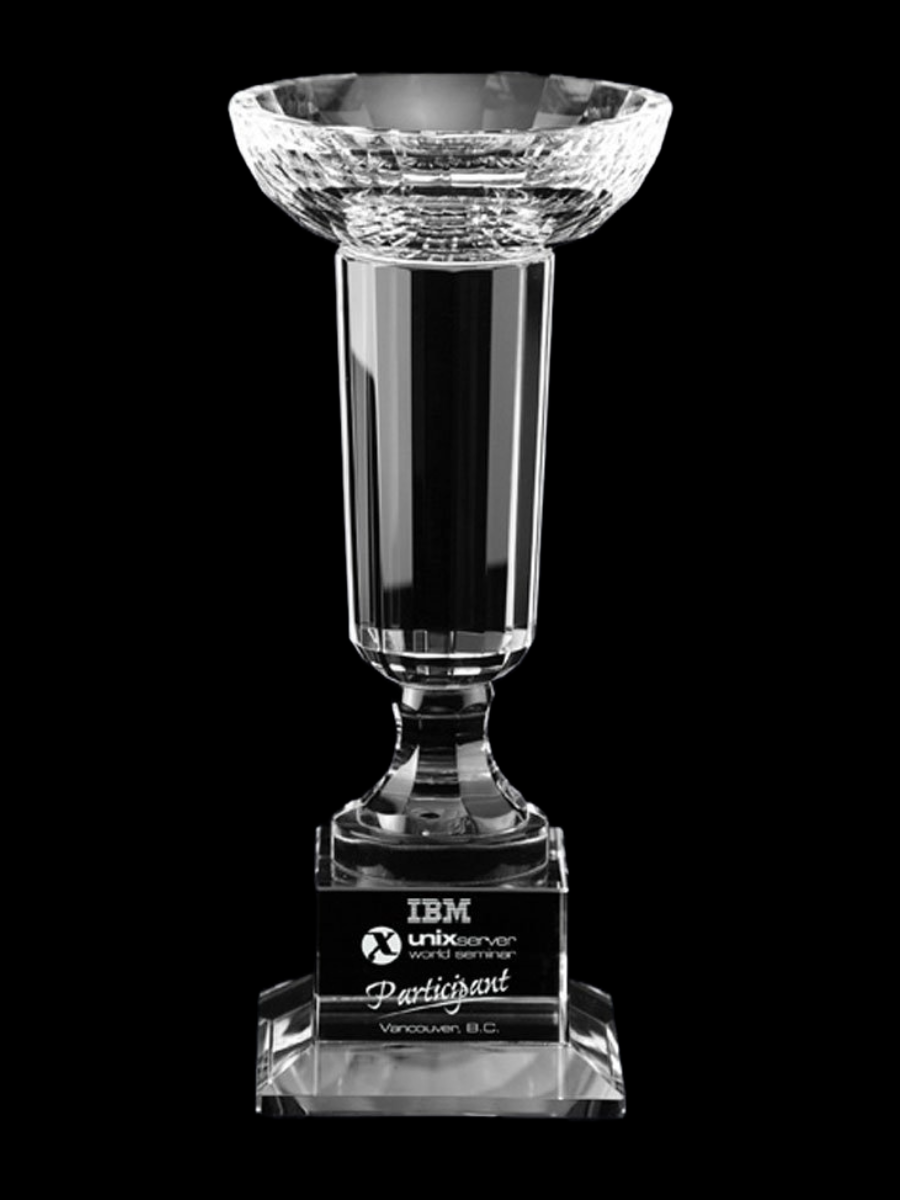 Pinnacle Crystal Bowl Trophy — Trophy Kingdom - Most Trusted Trophy ...