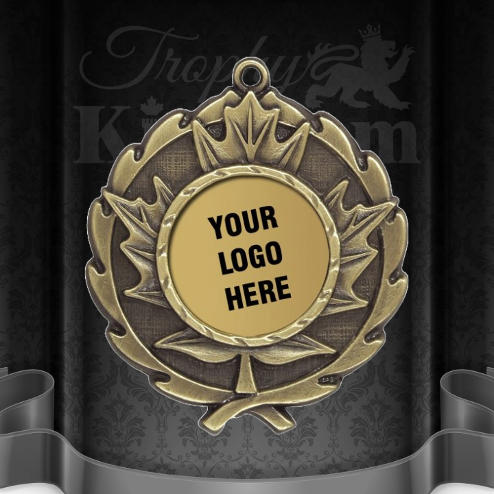 Maple Leaf Custom Medal — Trophy Kingdom - Most Trusted Trophy Store In ...