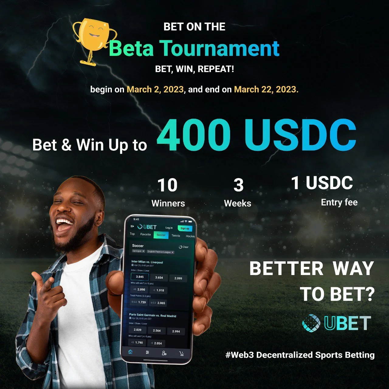 The Better Way To Bet | Decentralized Sports Betting | UBET