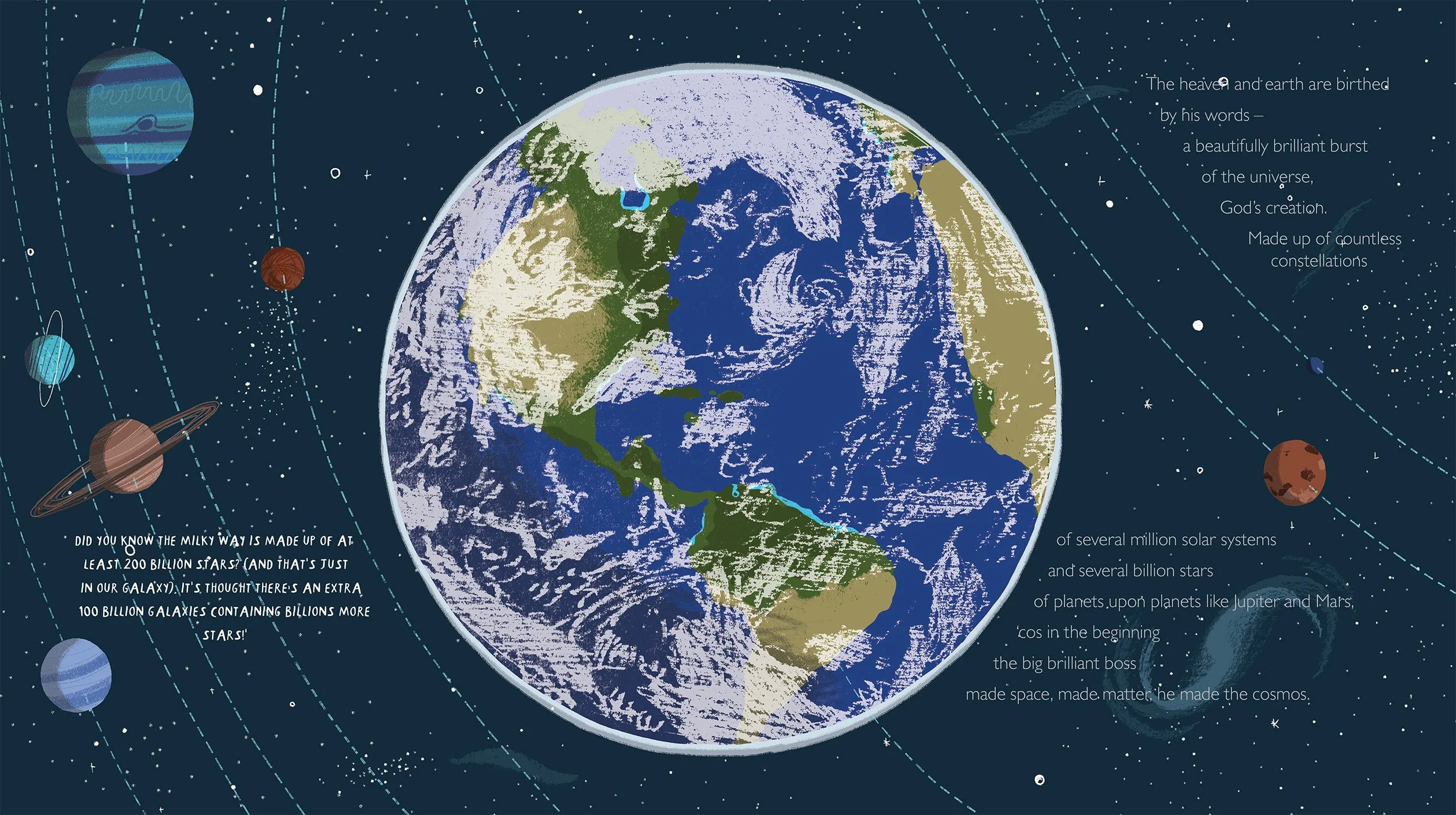 God's Brilliantly Big Creation Story — Alex Foster - map illustrator ...