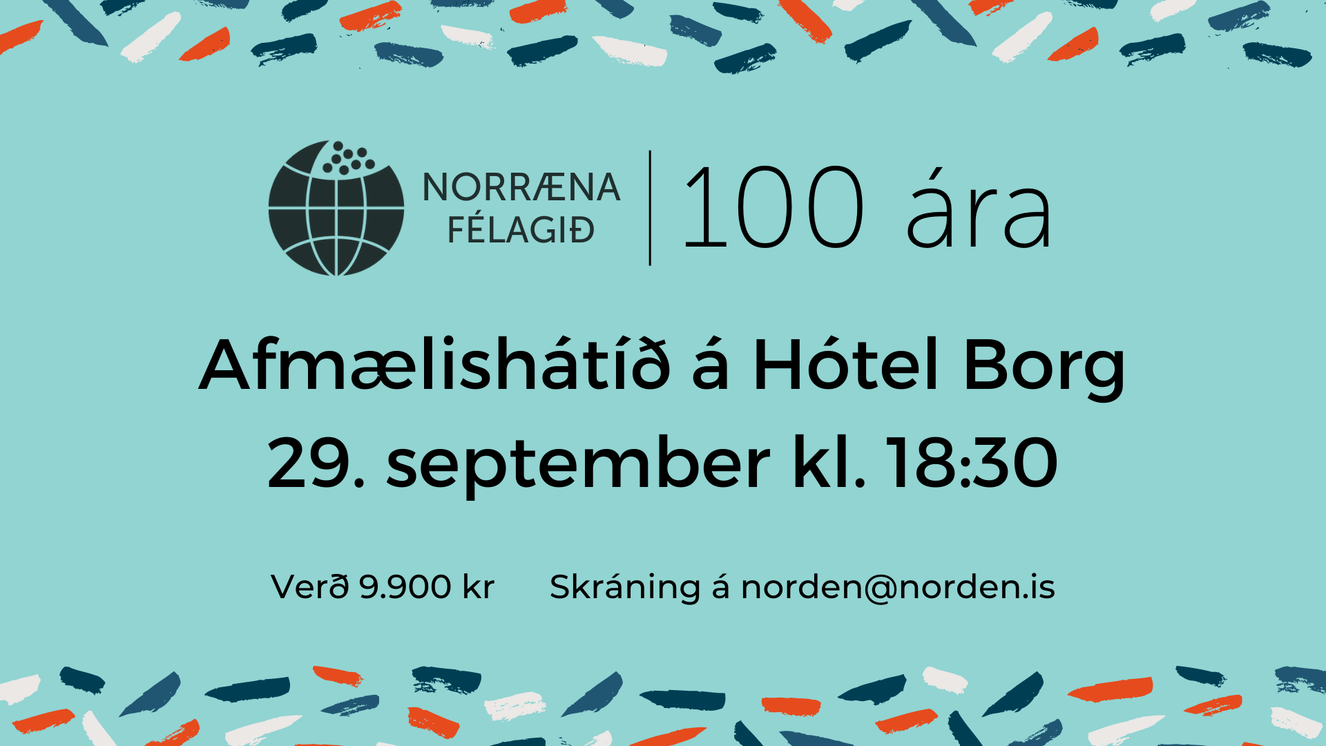 Taktu þátt í 100 ára afmæli Norræna félagsins — Norræna félagið