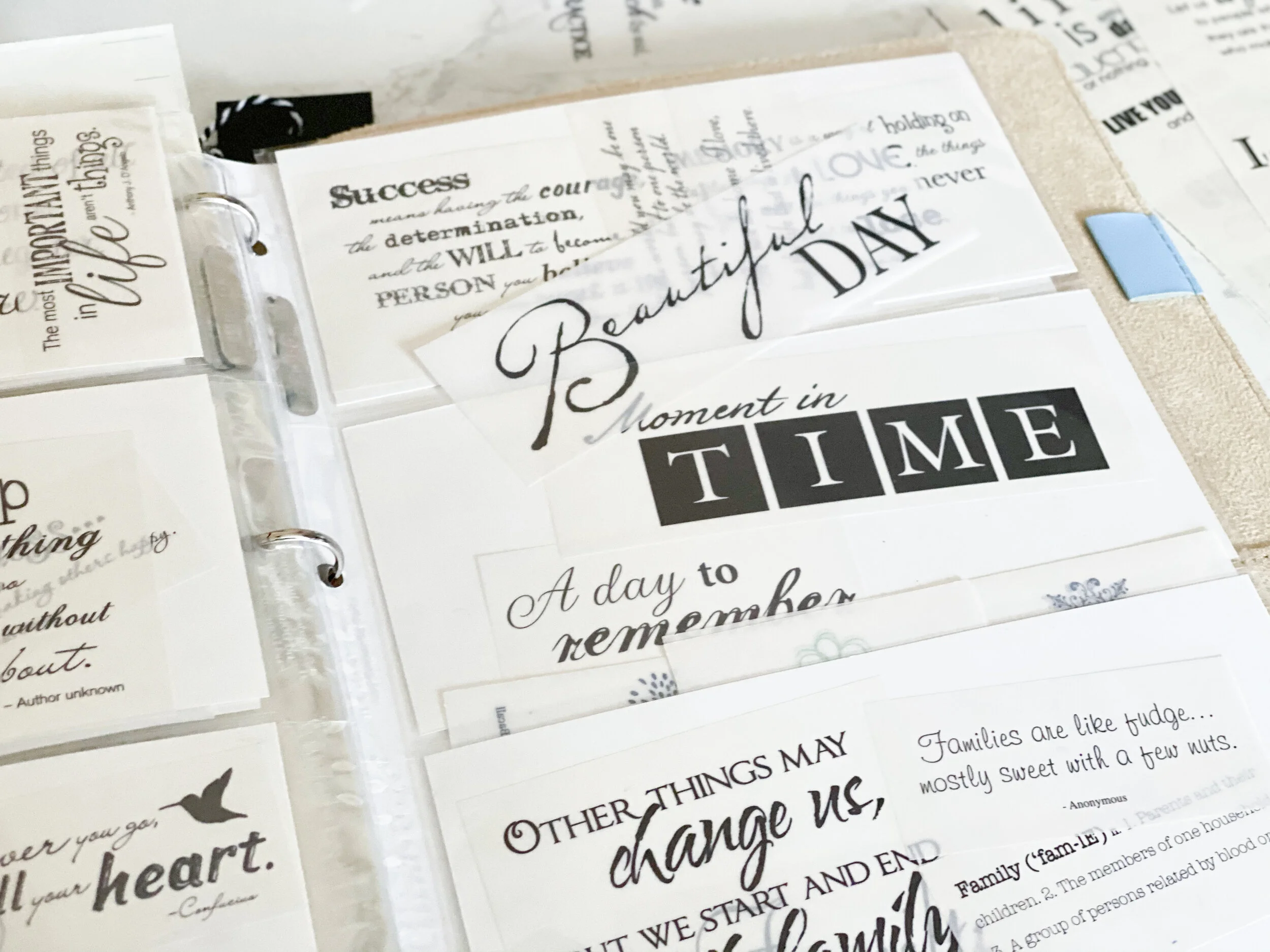 Craft Room Organization: Sticker Organization for Title stickers ...