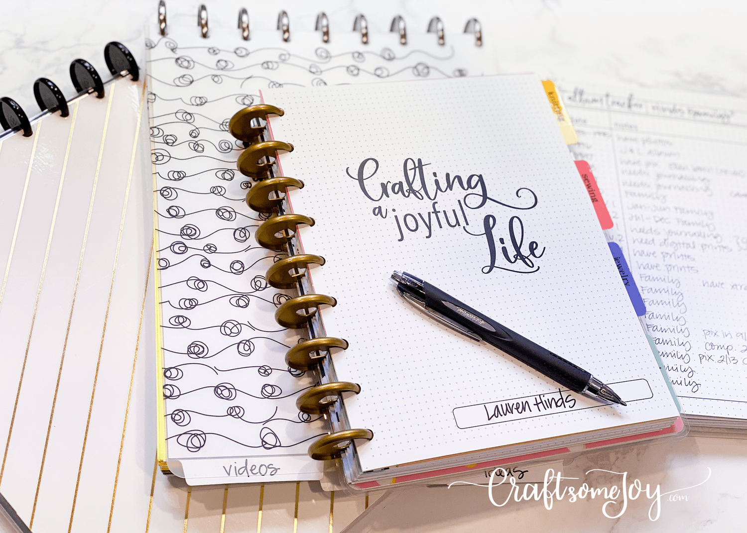 Disc Bound ORGANIZERS for your Craft Room! — Craft Some Joy by Lauren ...