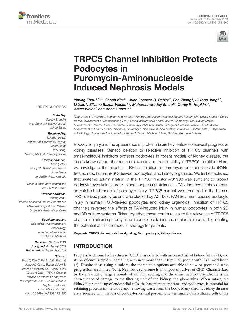 Publications — Greka Lab