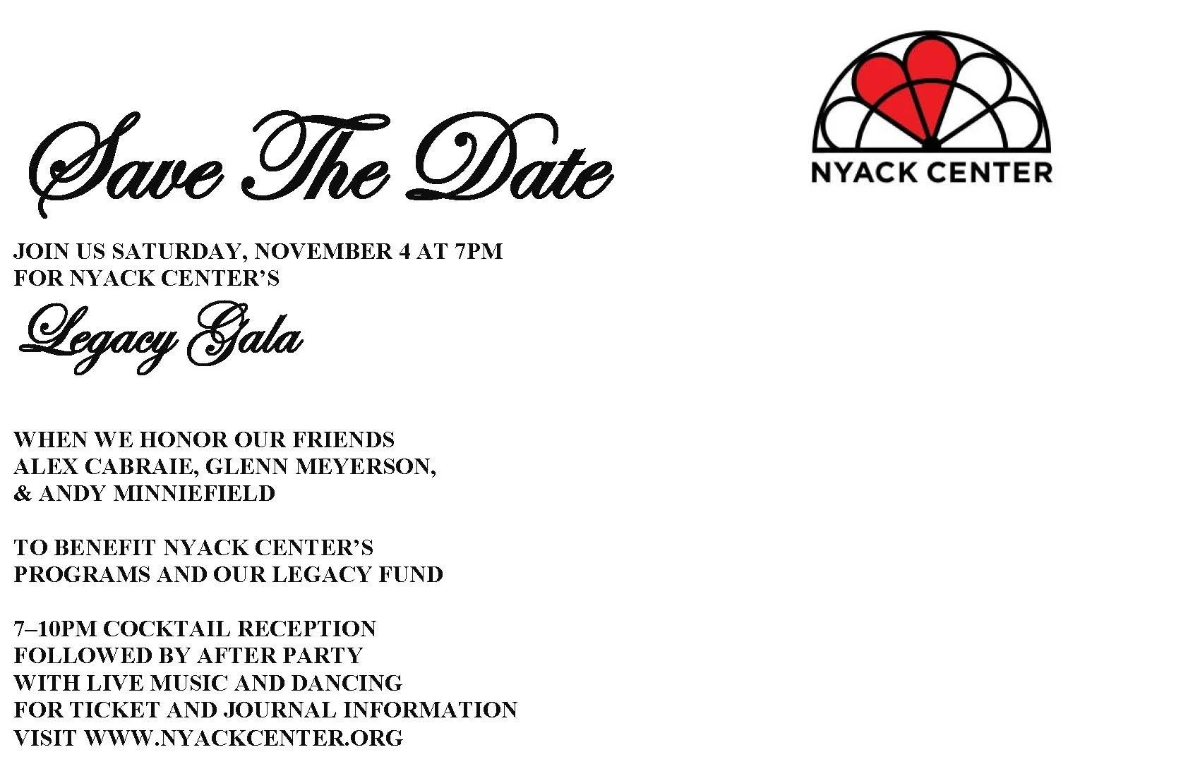 Upcoming Events — The Nyack Center