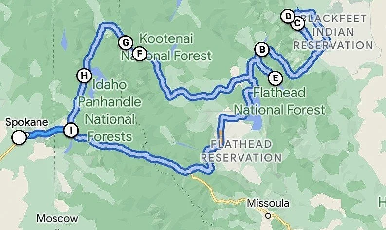 Unveiling Nature's Gem: Coeur d'Alene to Glacier National Park Loop ...