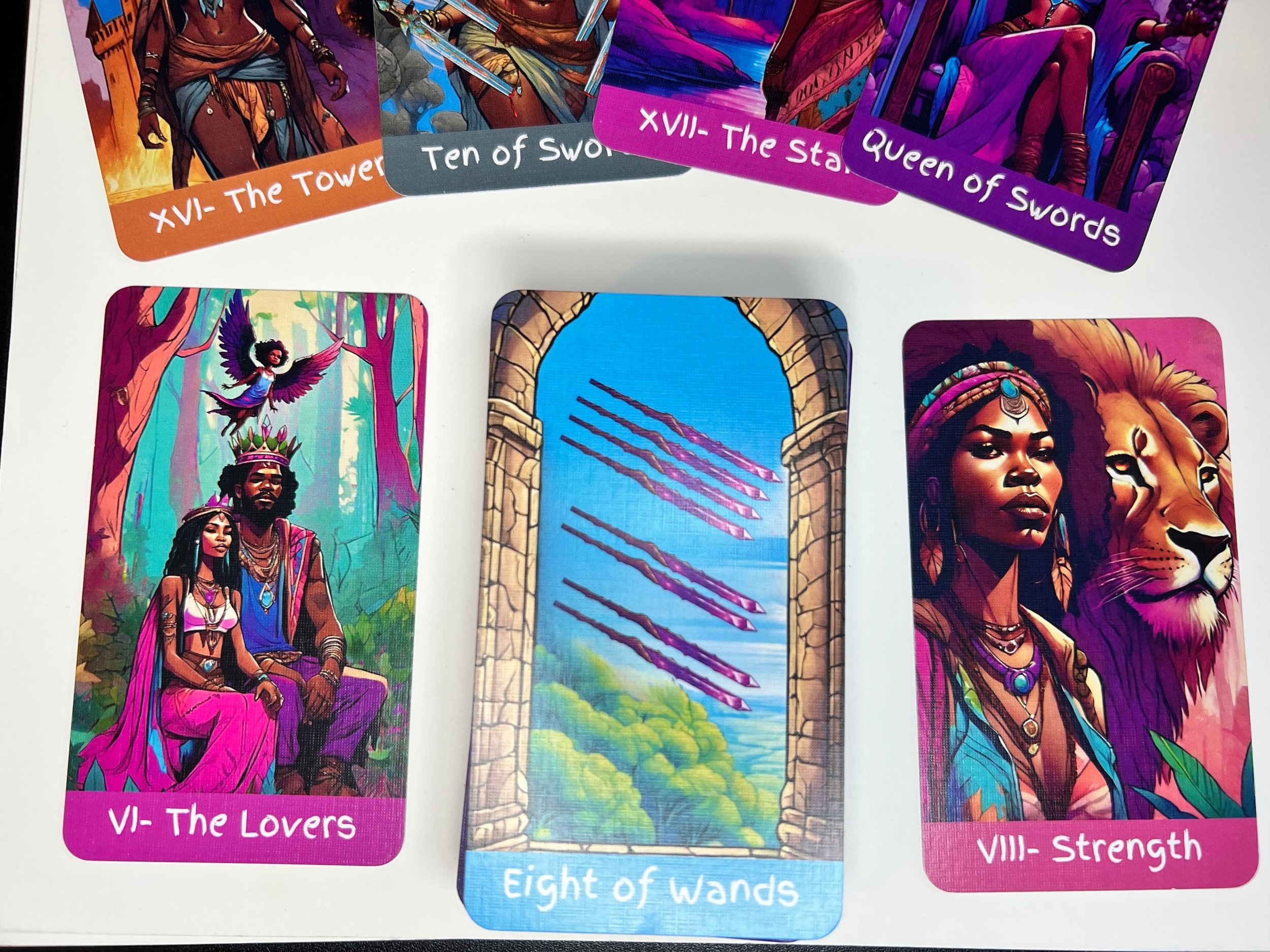 Divine Melanin Tarot Deck (Black Tarot) — Enlightened Ones Tarot & Crystals