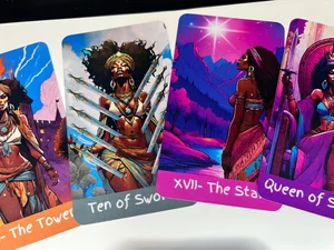 Divine Melanin Tarot Deck (Black Tarot) — Enlightened Ones Tarot & Crystals