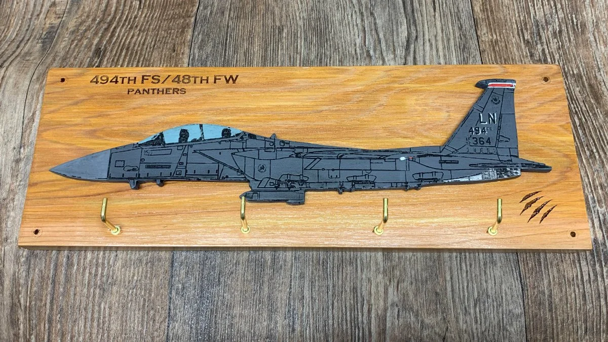 494th FS F-15E - Key holder — Ryan Dorling Military Litho Prints